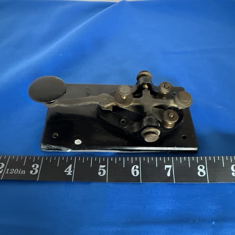 WWII US MILITARY MORSE CODE KEY J-47 STRAIGHT KEYER J37 Ok Condition | eBay