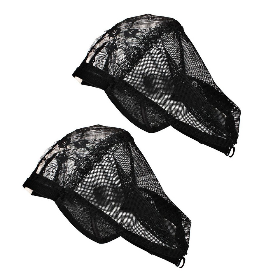2 Pcs Wig Net Cap Mesh Dome Caps for Wigs Cosplay Hair Miss Nets | eBay ...