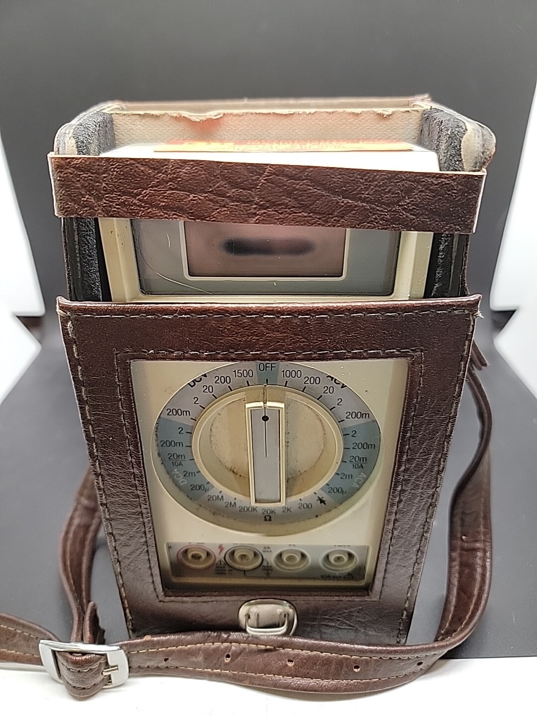 VTG Beckman Digital Multimeter Voltmeter 3020 B GTE in custom leather ...