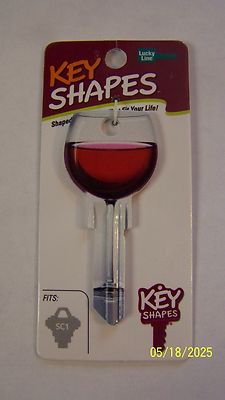 Red Wine Key Shapes Schlage SC1 house key blank. | eBay