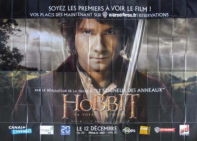 THE HOBBIT : UNEXPECTED JOURNEY - BILLBOARD - JACKSON - RARE 8 PANELS ...