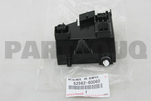 5256260060 Genuine Toyota RETAINER, REAR BUMPER, UPPER RH 52562-60060 ...