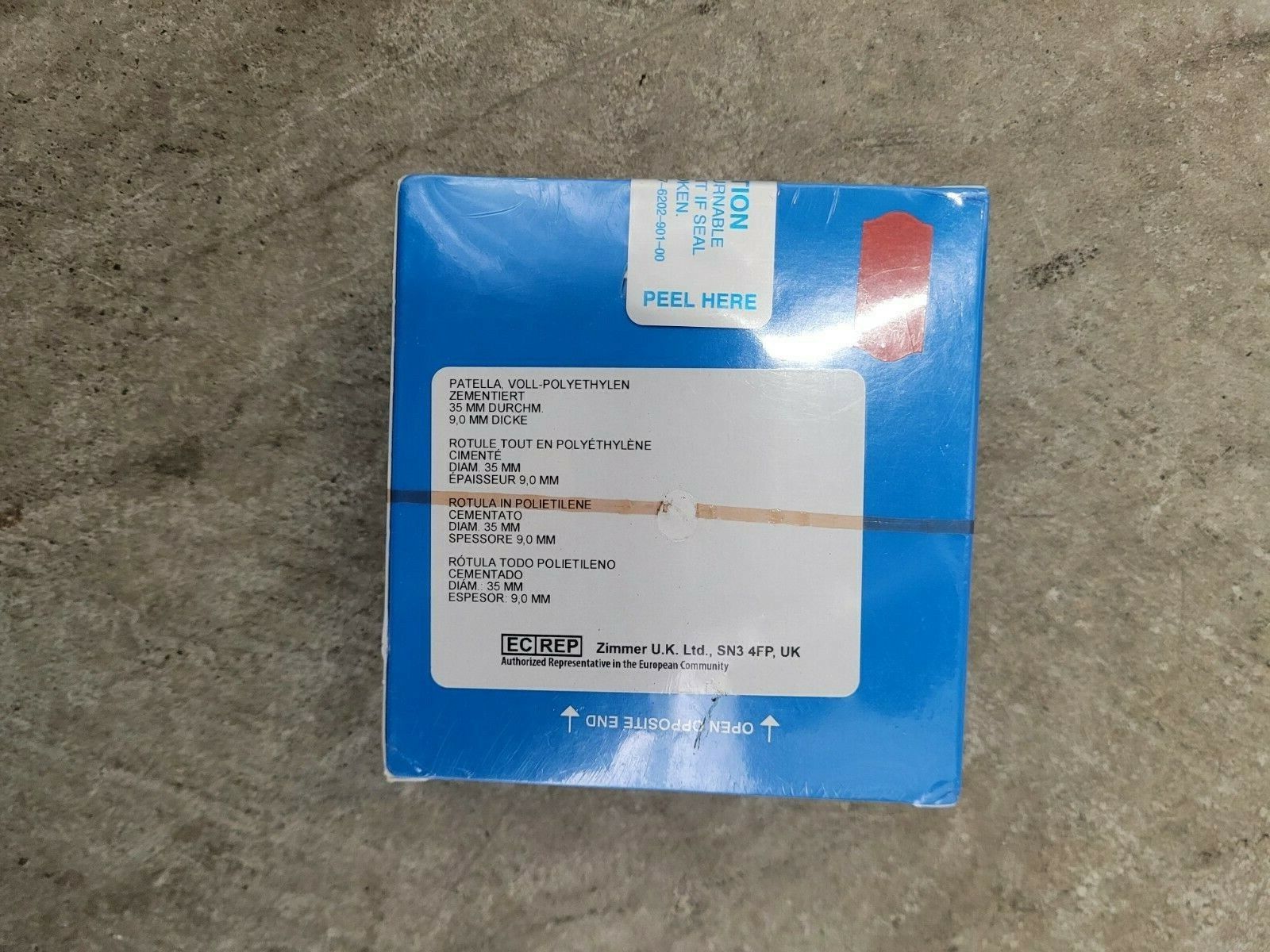 BRAND NEW Zimmer Persona Personalized Knee System 42-5400-000-35 35mm ...