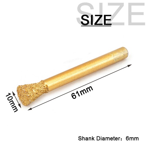 20Pcs Head Diamond Mini Burr Grinding Dremel Rotary File Drill Bit Tool ...