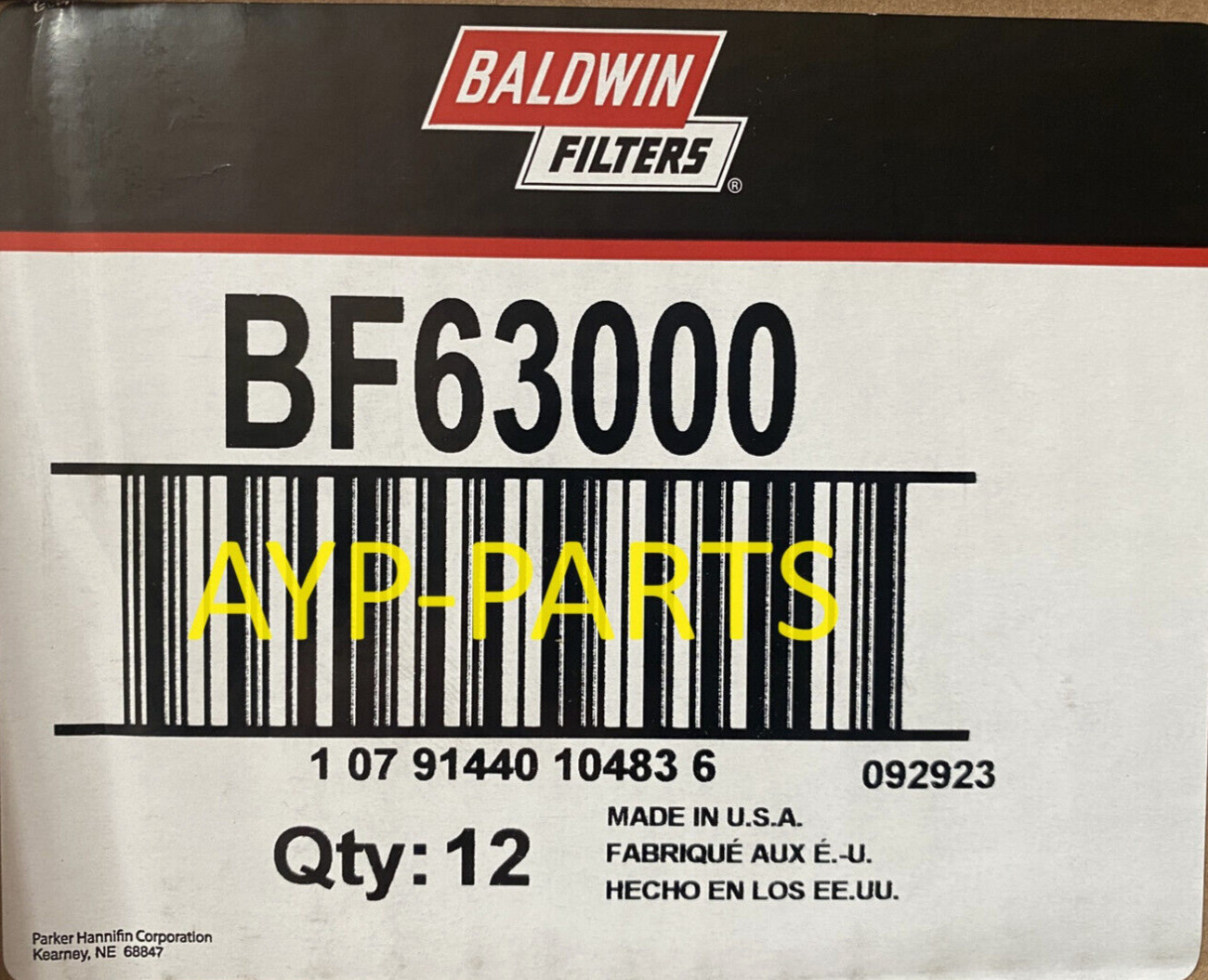 BALDWIN BF63000 - Cross reference fuel filters