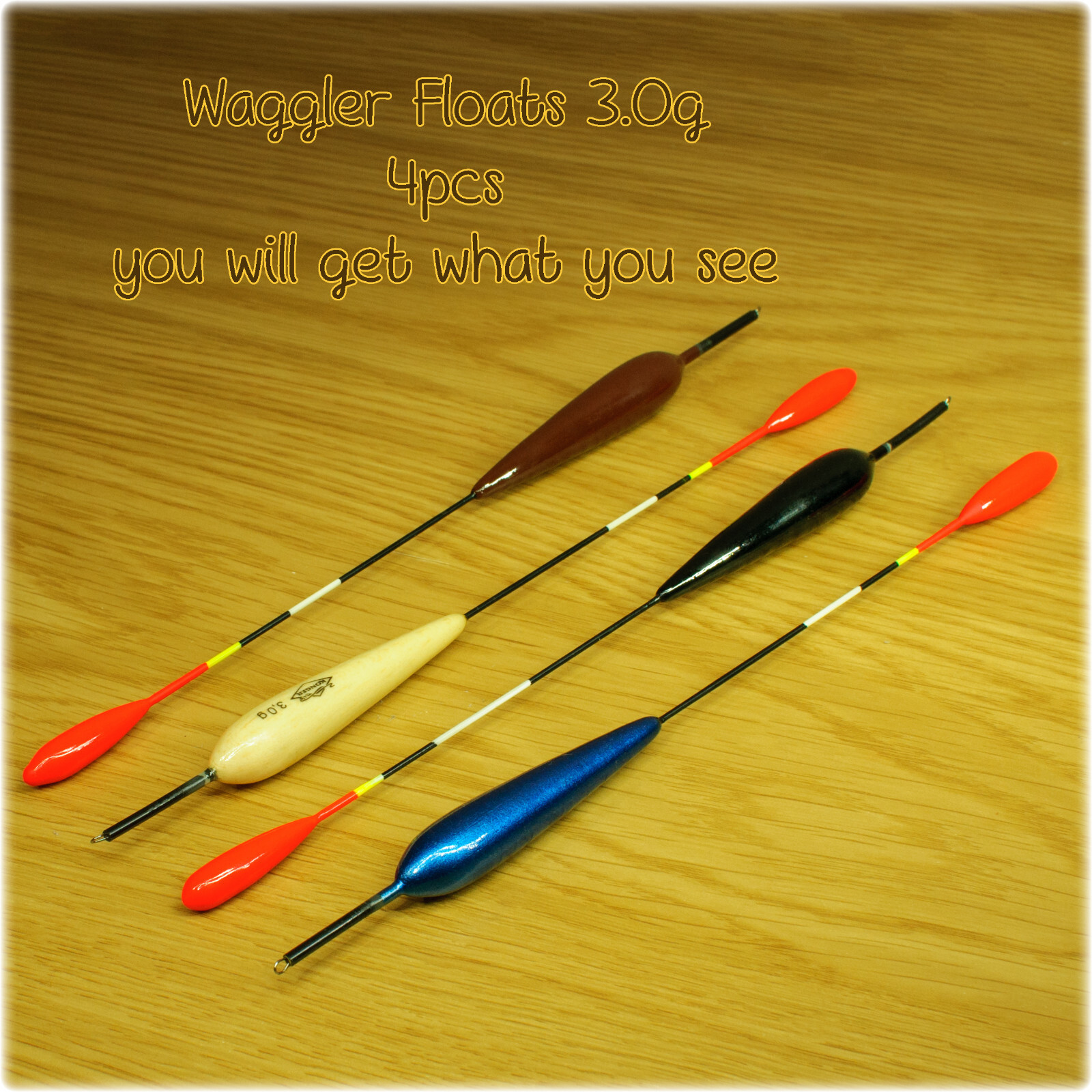 Waggler Fishing Float Set Sensitive Bodied 2g 3g 4g Bream Roach Coarse ...