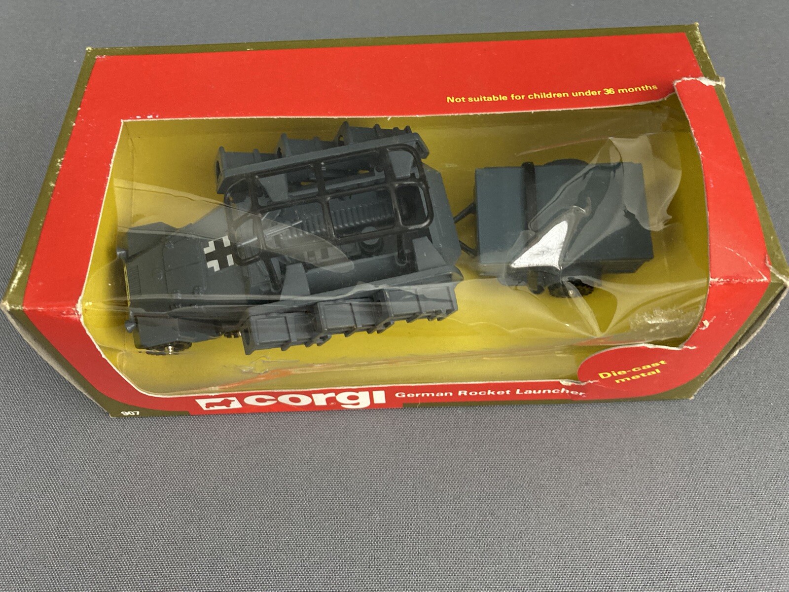Corgi #907 German Rocket Launcher w/Trailer 1983 Missing Figure | eBay