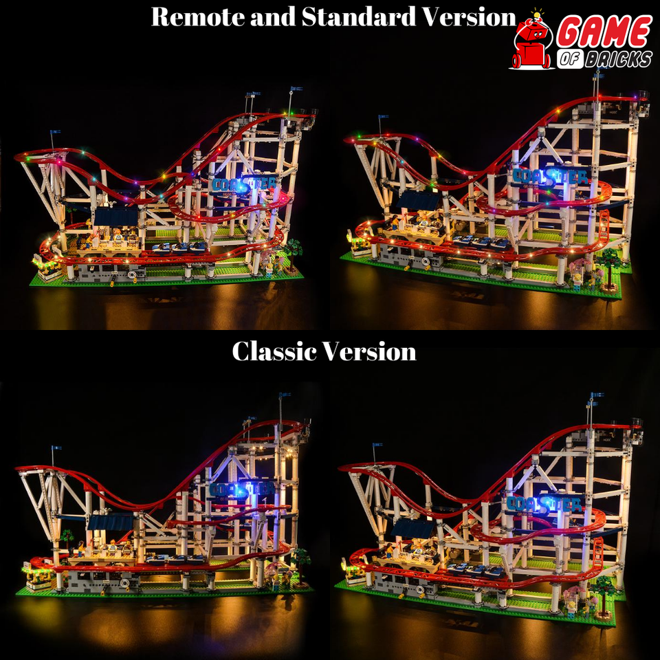 LED Light Kit for Roller Coaster - Compatible with LEGO® 10261 Set ...