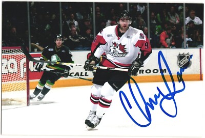 Chris Lawrence Autographed 4x6 Color Photo Mississauga IceDogs #9 B | eBay