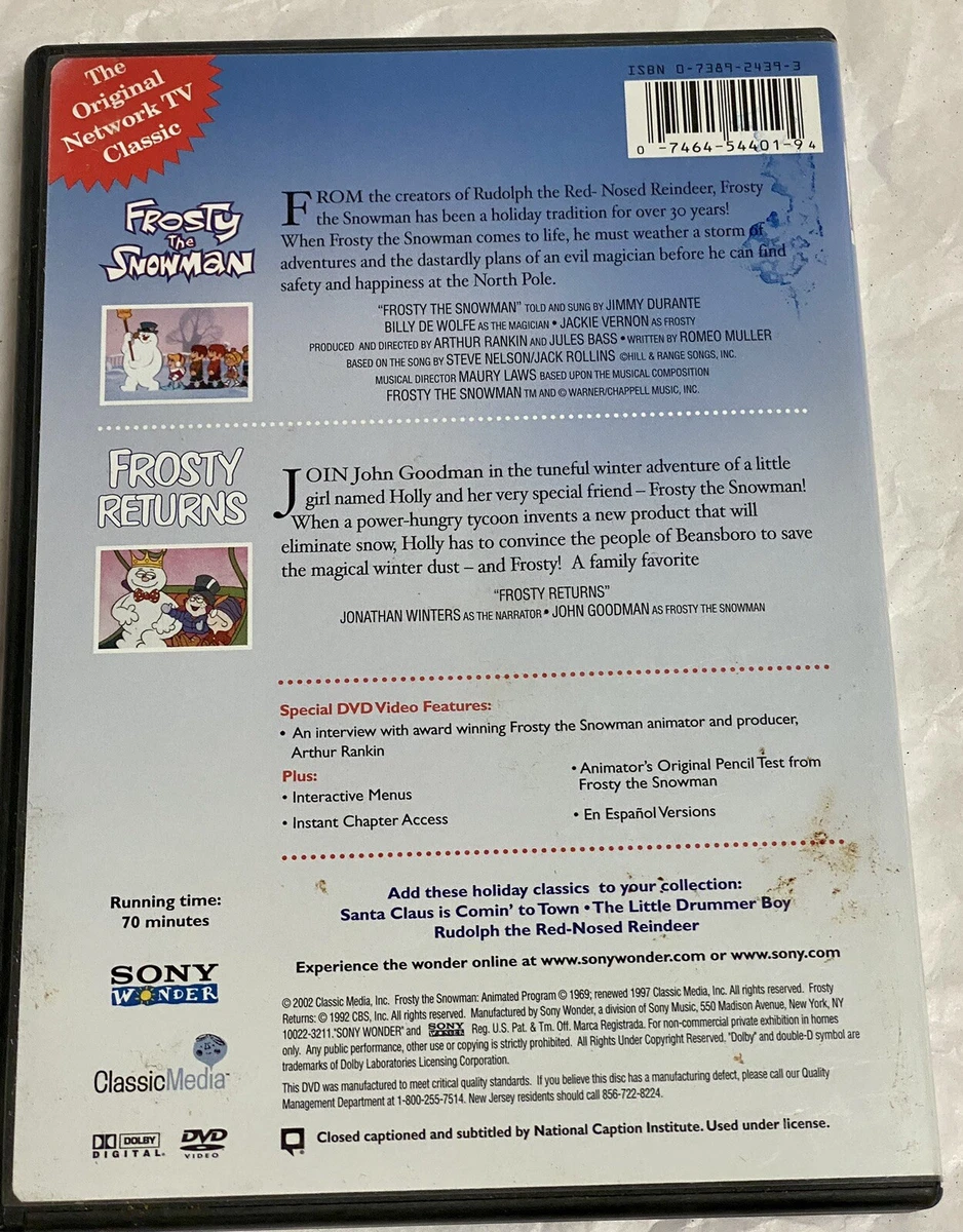 Frosty Returns Dvd