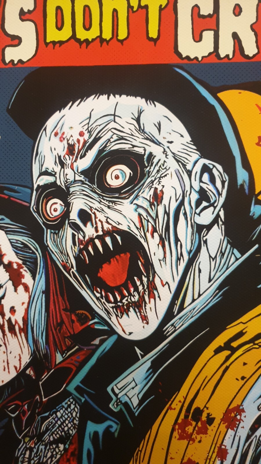 Zombie Bros original Artwork comic book canvas A4 cover print | eBay