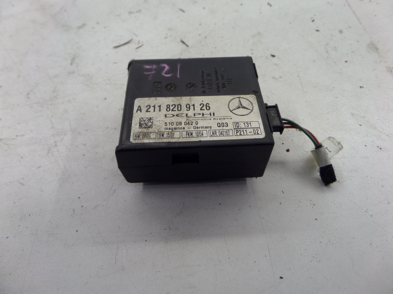 Mercedes CLK500 Delphi Module A209 03-09 OEM A 211 820 91 26 | eBay