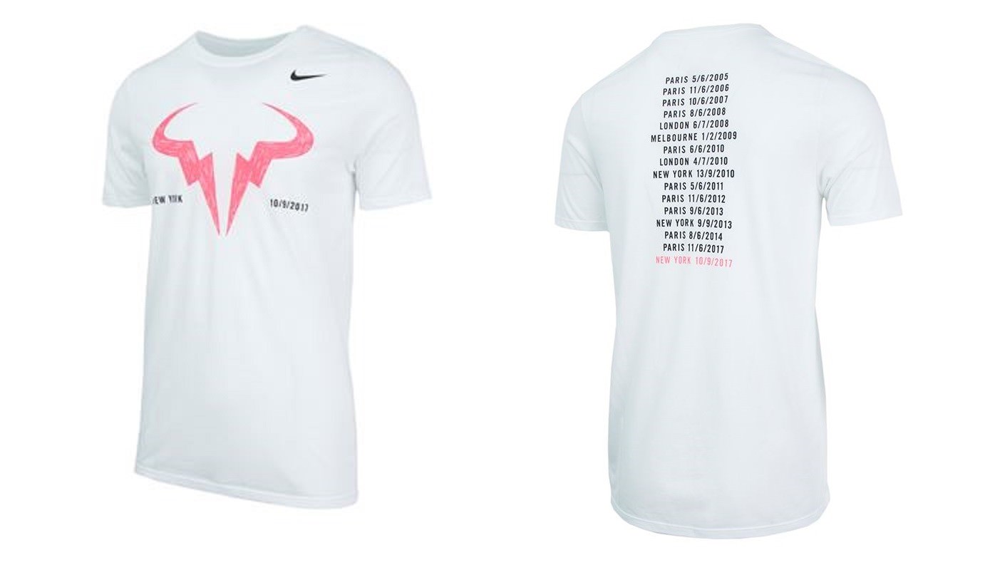 New Nike Rafa Celebration Crew Neck Tee Shirt Rafael Nadal Tennis ...