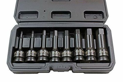 Us Pro Bergen 8pc 12 Impact Hex Allen Socket Bit Set Metric 5-19mm Bits ...