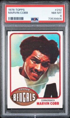 1976 Topps Football Marvin Cobb Card #292 PSA NM-MT 8 | eBay