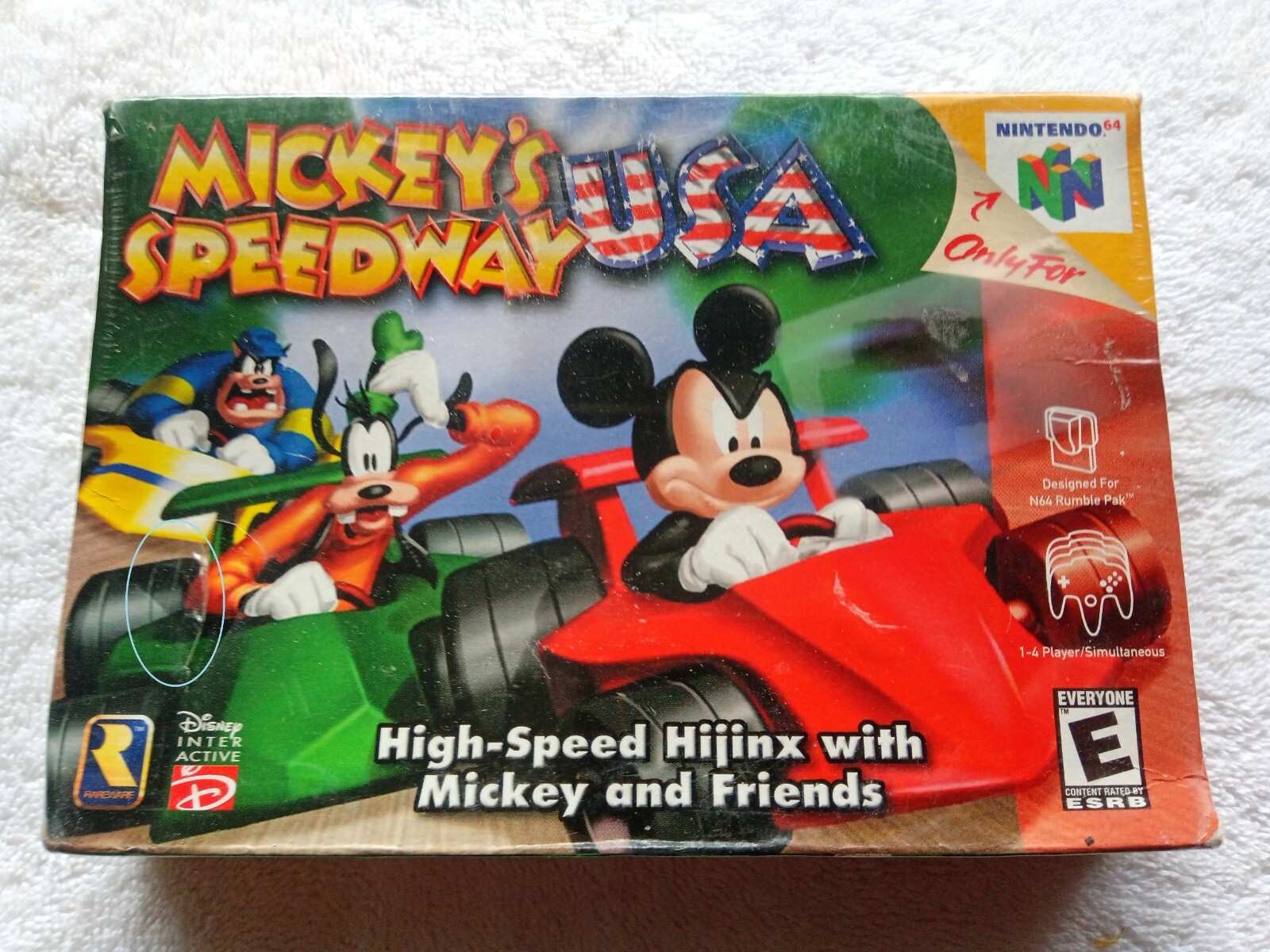 RARE New Sealed N64 NINTENDO 64 Mickey's Speedway USA RARE Sealed New ...
