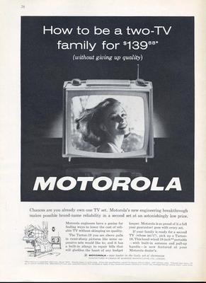 1963 Motorola TV Television 6HD5 Earphone PRINT AD | eBay