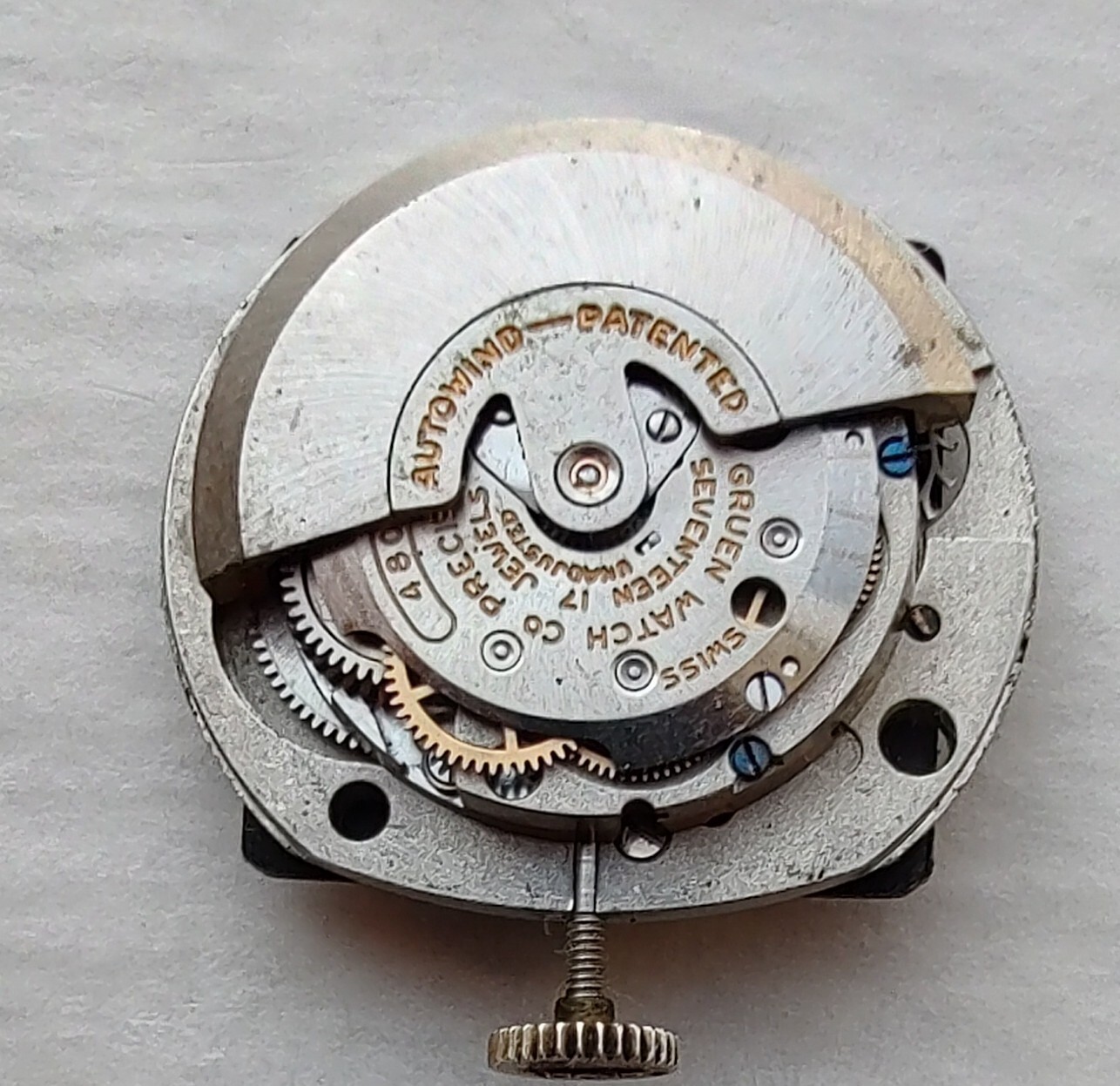Genuine Gruen Automatic Movement (cal.480) in Running… - Gem