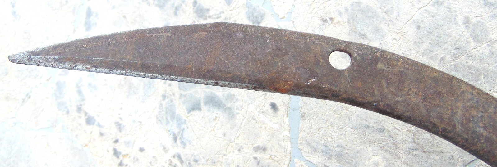 ANTIQUE 1890's HAND SYTHE ~ 16" ~ HANDMADE; NAME STAMPED ~ EXCELLENT ...