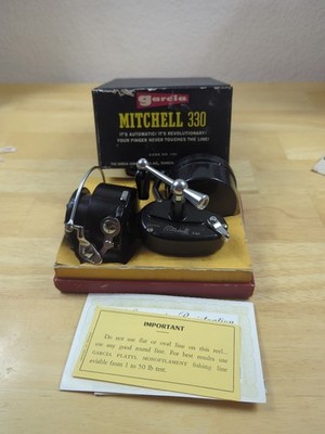 Vintage Garcia Mitchell 330 Reel. In # Matching Box With Papers. Extra ...