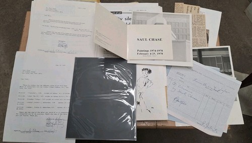 Saul Chase Artist Provenance Folder From ANDREW CRISPO GALLERY- ARTIST ...