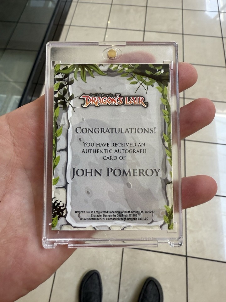 Cardsmiths Dragons Lair Series 1 John Pomeroy Autograph Card | eBay