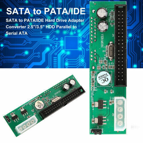 SATA to PATA/IDE Hard Drive Adapter Converter 3.5 HDD Parallel to ...