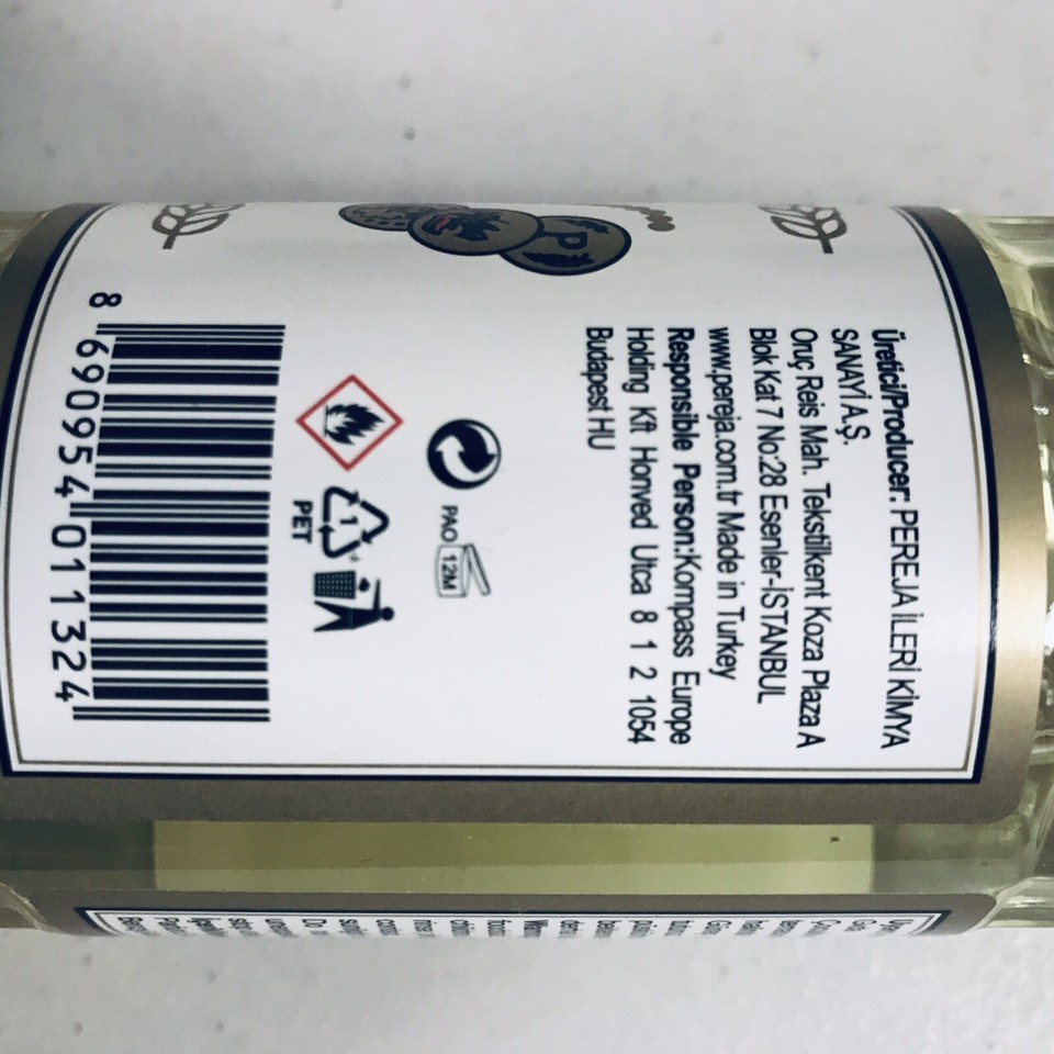 Turistik De Pereja 80% Alcohol Lemon Fragrance Cologne Limon Kolonyasi ...