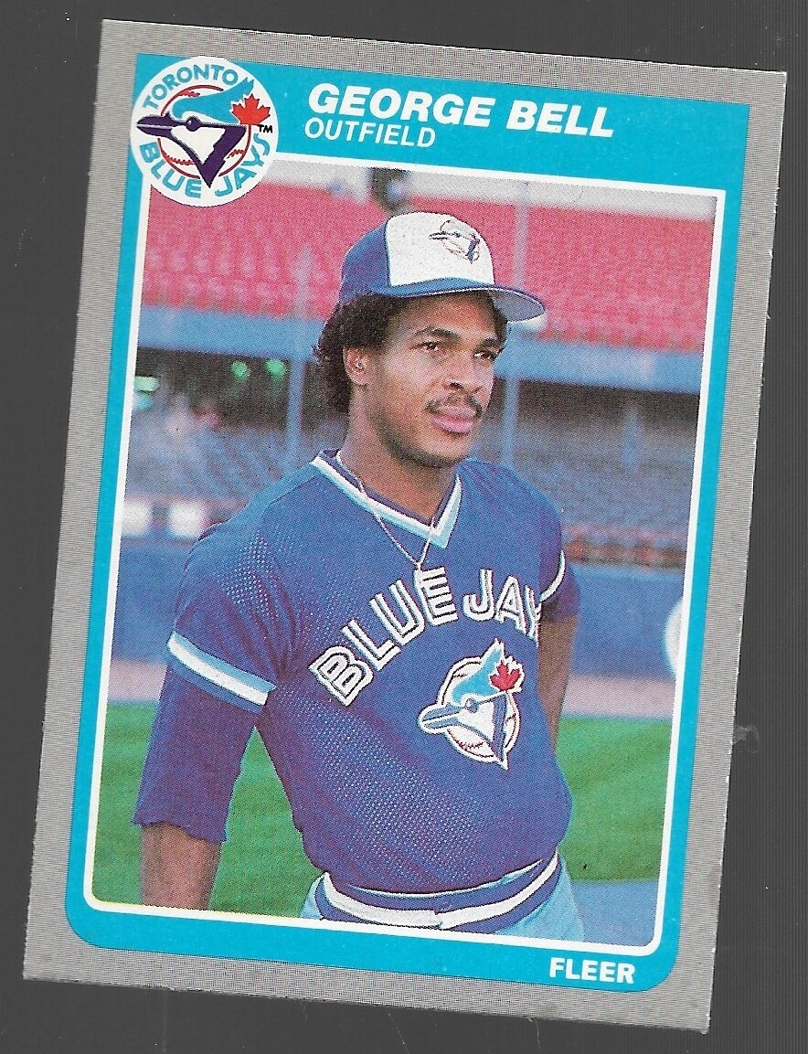 1985 Fleer George Bell 100 Toronto Blue Jays Baseball | eBay