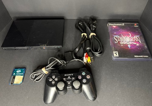 Sony PlayStation 2 PS2 Slim Console SCPH-90001 W Cords + Controller ...