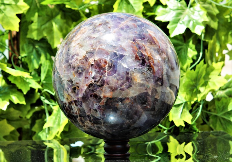 11"/59 lb Huge Purple Amethyst Crystal Healing Chakras Stone Decorative ...