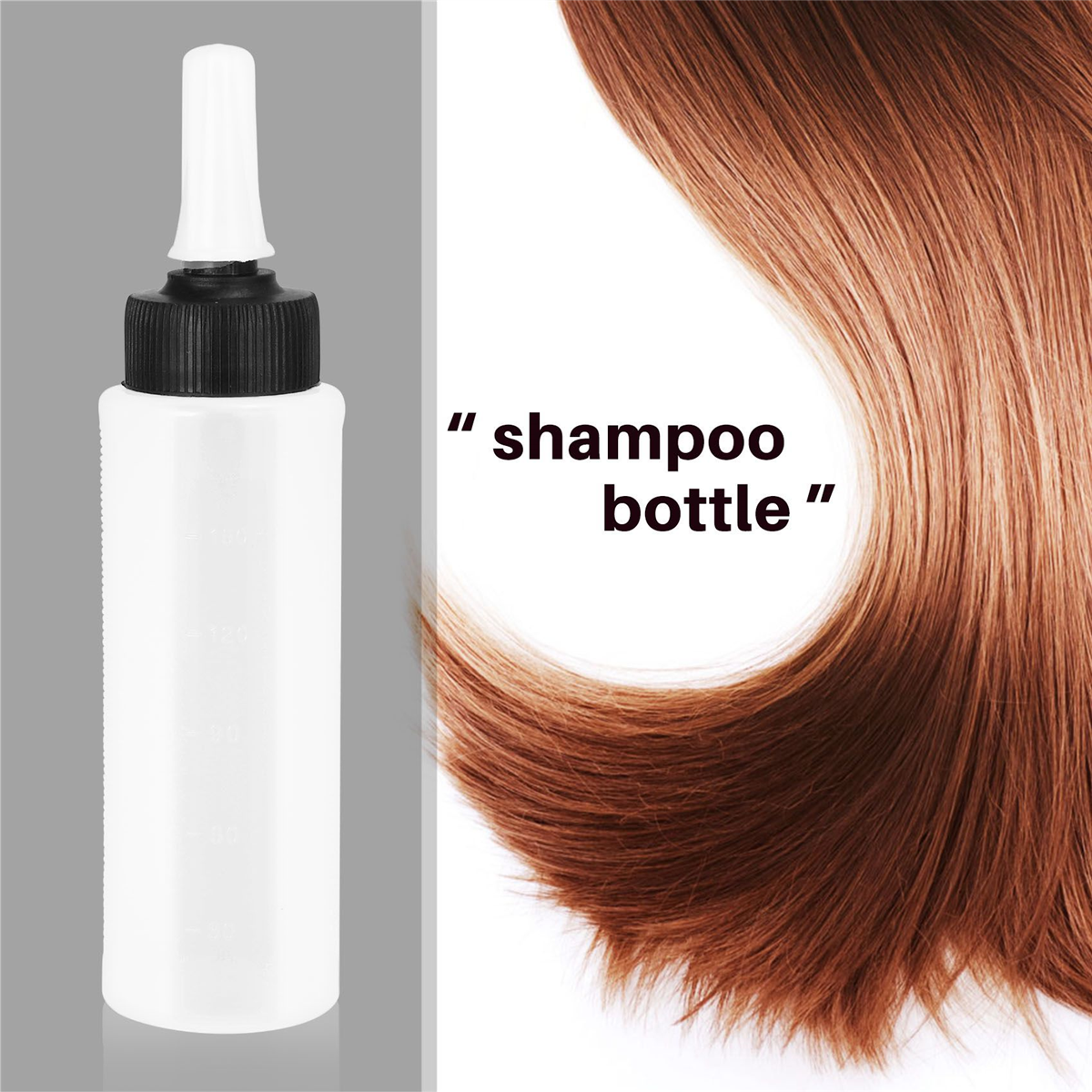 150ml Salon Hair Color Measuring Applicator Bottle Scale Hairdressing ...