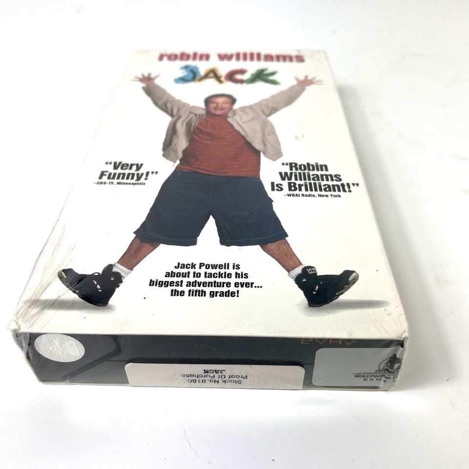 Jack - Robin Williams (VHS, 1996) Brand New Factory Sealed 786936020762 ...