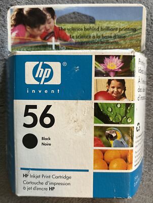 HP Invent 56 Inkjet Black Print Cartridge SEALED New in Box | eBay