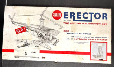 Vintage 1950's Gilbert Erector Set w/ Instruction Book-INCOMPLETE | eBay