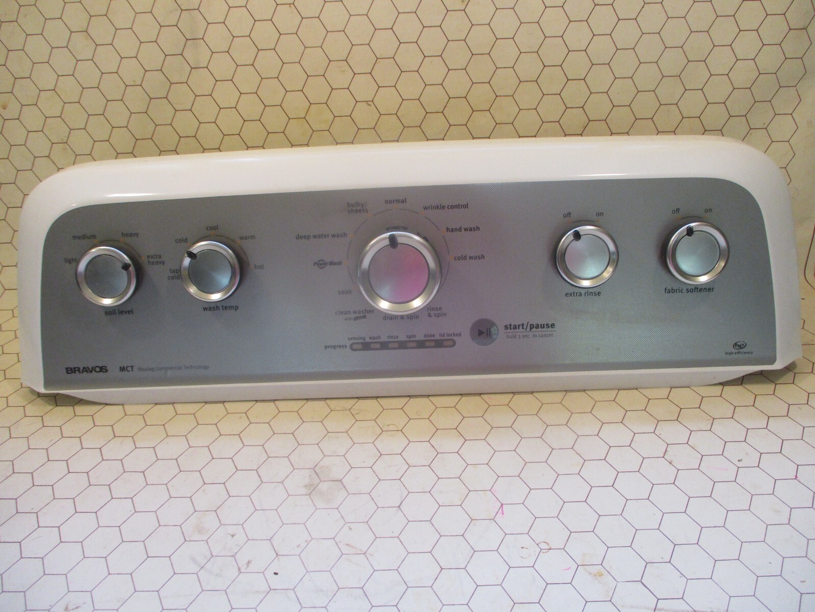 Maytag Washing Machine Control Panel W11230941 With Knobs And Switches ...