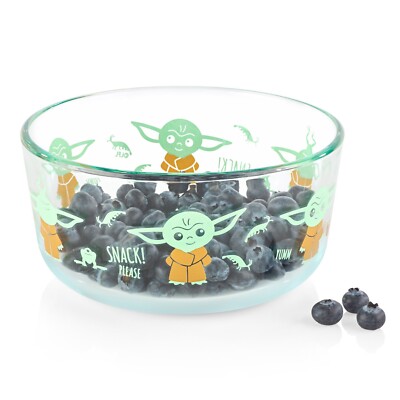 Star Wars The Child ”Baby Yoda” Pyrex “Yum” 4-cup Storage Bowls ...