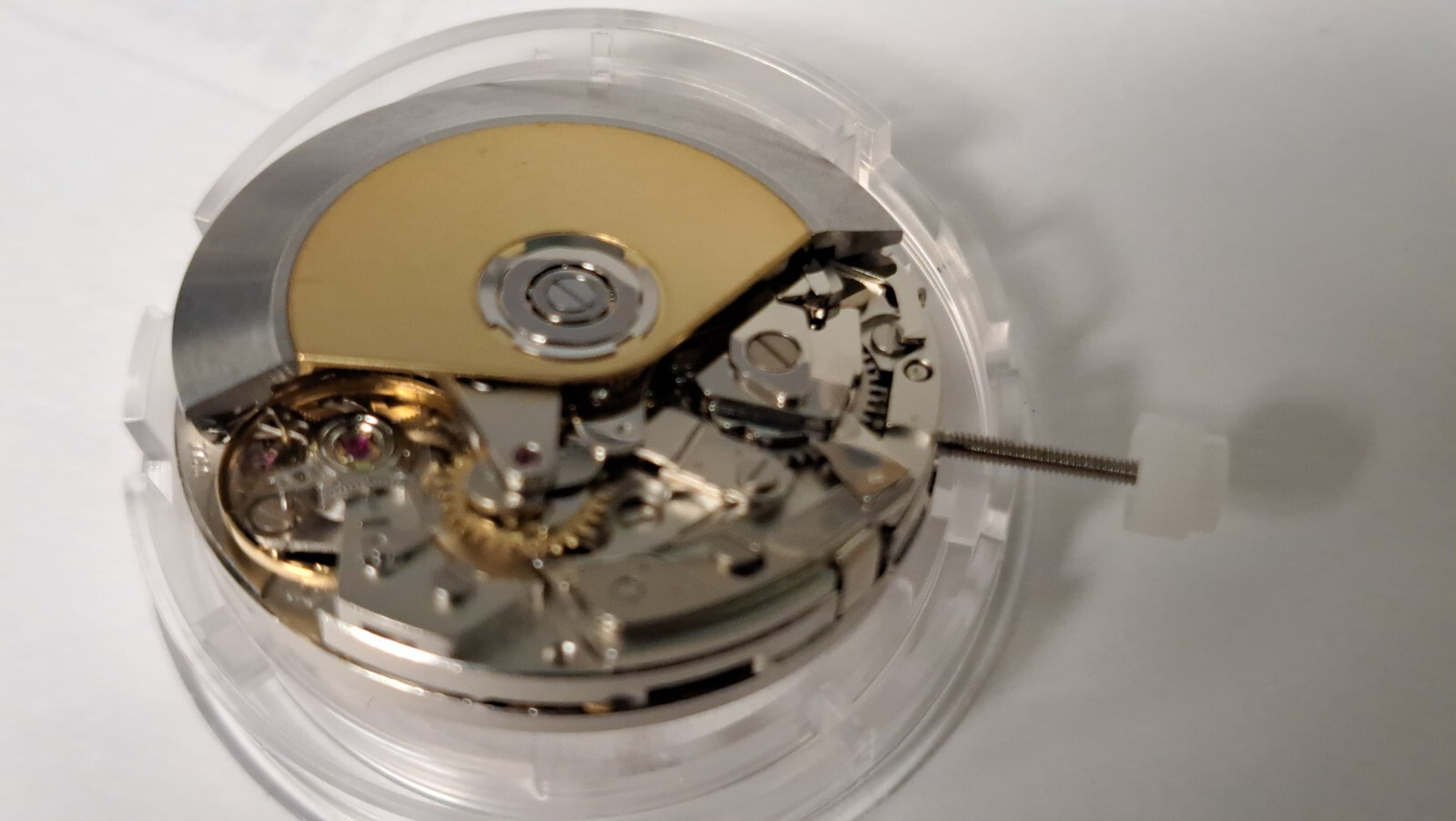 ETA 7750 Movement NOS with clamps/screws yellow rotor Valjoux 7750 25 ...