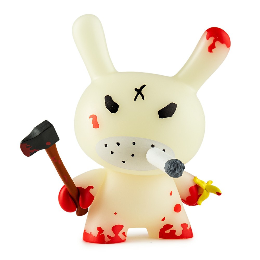KIDROBOT Frank Kozik Redrum Dunny 5" ONLY 250 MADE!! SOLD OUT GLOW IN ...