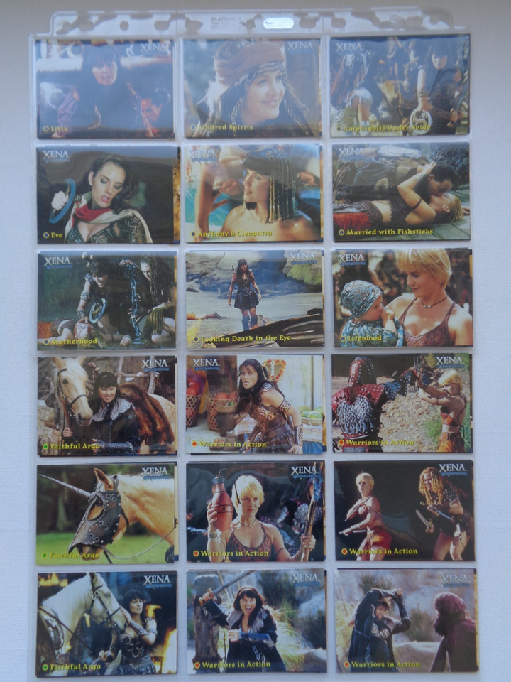 Xena Warrior Princess 72 Card Complete Set | eBay UK