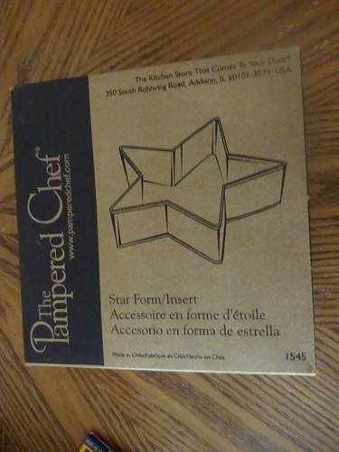 NEW PAMPERED CHEF STAR FORM INSERT W/BOX #1545 99901015459| eBay