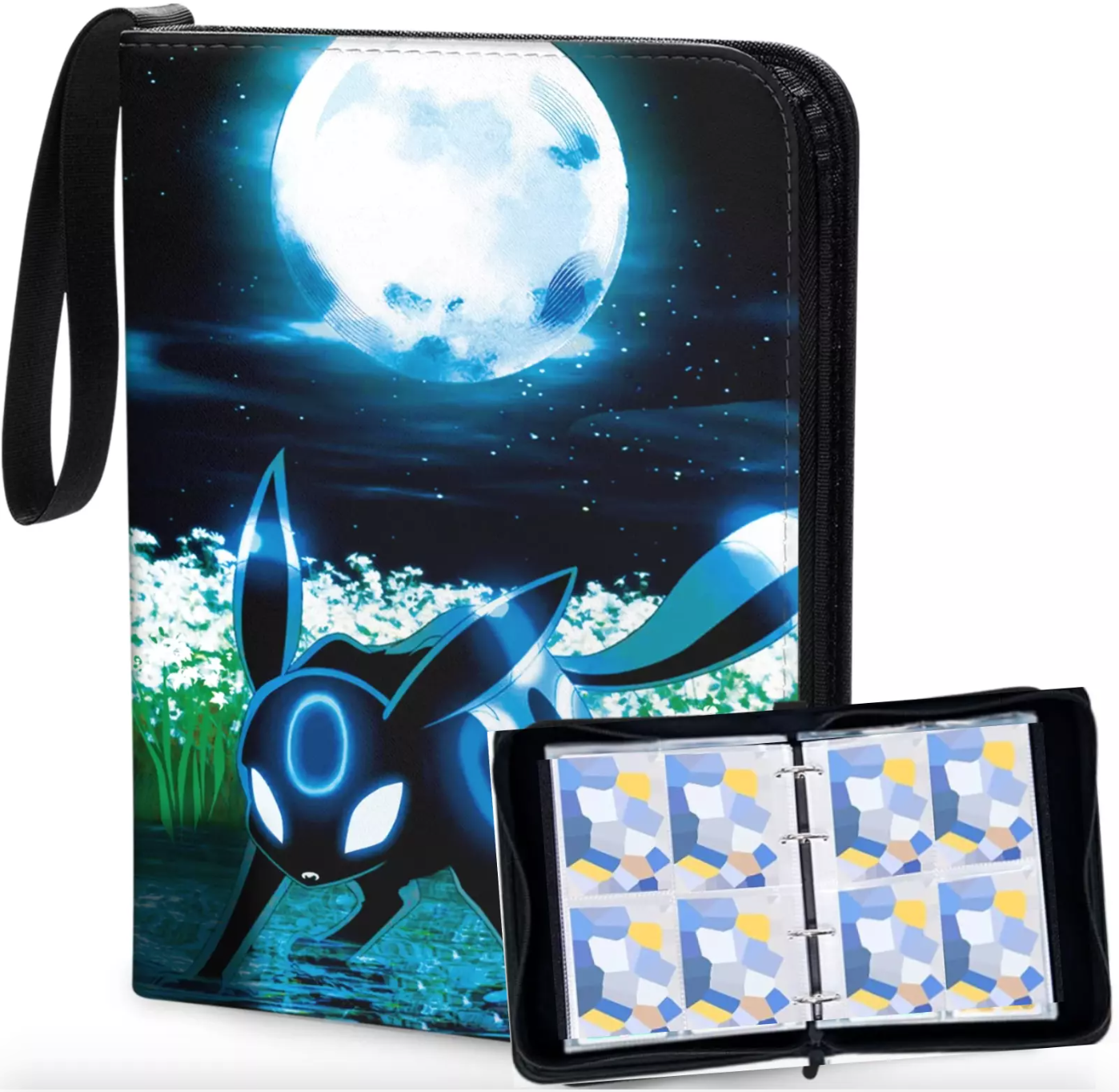 Umbreon Eevee Pokemon Inspired Trading Card Binder Case 400 Slots ...