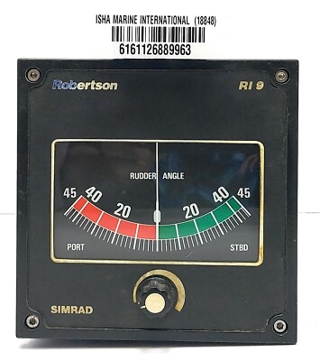 Simrad Robertson AS RI9 Rudder Angle Indicator - P/N 22015655 | eBay