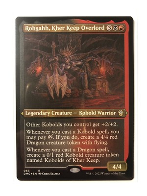 Rohgahh, Kher Keep Overlord Etched Foil Dominaria United DMC MTG Magic ...