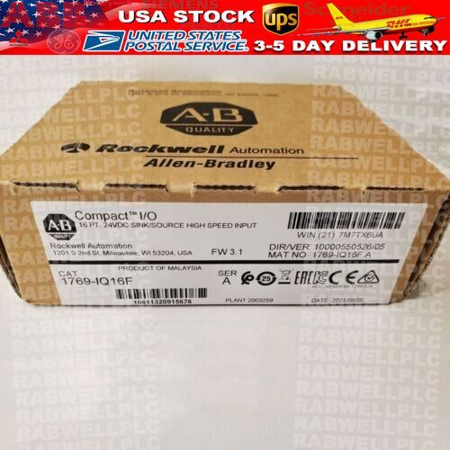 New Factory Sealed AB 1769-IQ16F SER A CompactLogix 16 Pt 24VDC I/O ...