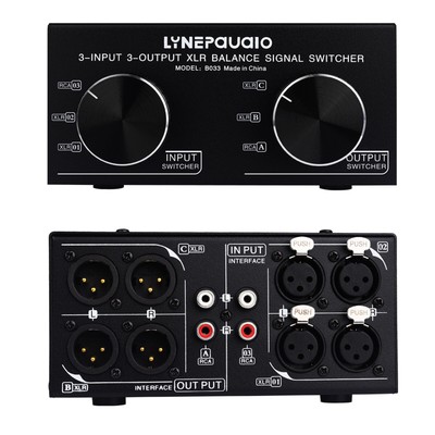 3 Input to 3 Output Fully Balanced XLR Signal Passive Stereo Selector O4A5 | eBay