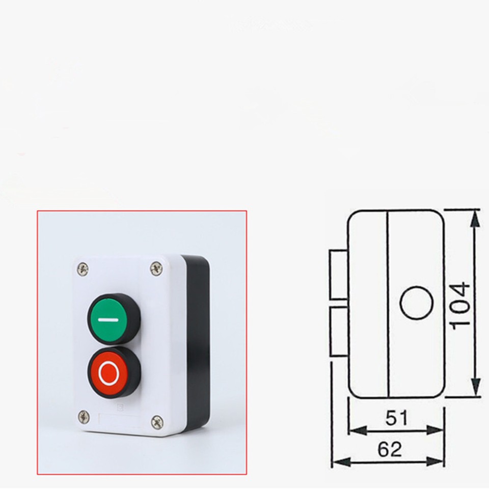 1PC Push Button Station Switch Remote Start Stop Motor AP2 Waterproof ...