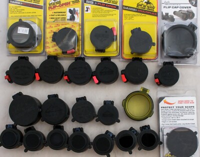 24 Lens Caps Butler Creek, Vortex and Other Unmarked some New in Pack ...