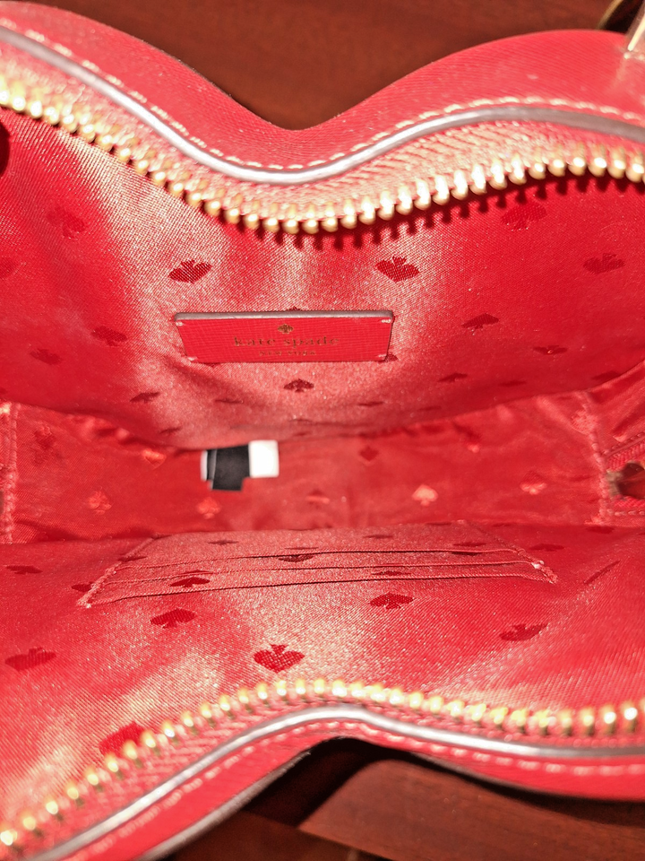 Mint Condition Kate Spade NY Red Love Shack Heart Crossbody Bag Purse ...