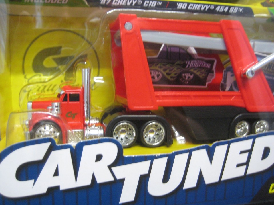 CAR TUNED RIGS WITH TWO CHEVY TRUCKS LIMITED EDITION CARS MINT IN BOX ...